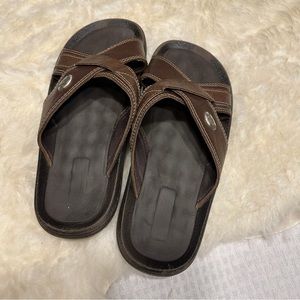 Grenson | Shoes | Grendene Arkansas Razorbacks Brown Leather Slides ...